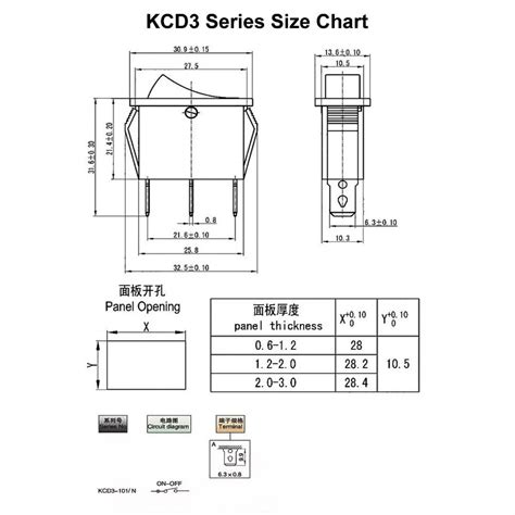 کلید راکر باریک چراغ دار 16 آمپر مدل Kcd3 101n 〽️ فروشگاه اینترنتی مگامدار