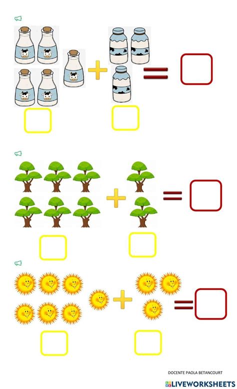Maths Class 1 Addition By Counting Count The Numbe Actividades