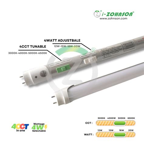 Led T8 Tube Type A B 4wattand4cct Tunable G13 Base Zohnson 10 Years Led Lights Leader