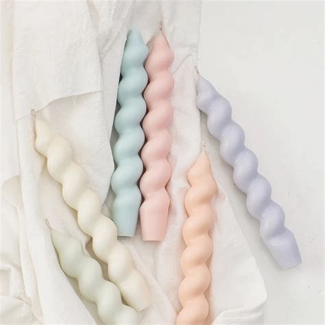 Diy 트위스트 테이퍼 양초 몰드 인기있는 조각 나선형 양초 몰드 로프 테이퍼 양초 몰드초 틀 Aliexpress