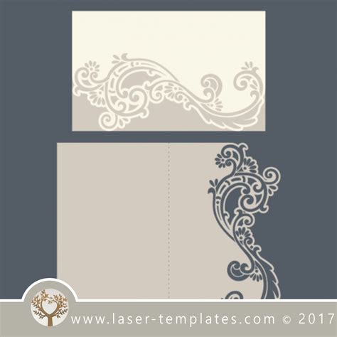 Laser Cut Wedding Invitations Samples Wedding Invitation Svg Dxf Cut
