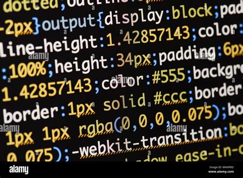 Real Css Code Developing Screen Programing Workflow Abstract Algorithm