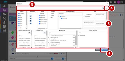 filter actions to create your own action plans perfony