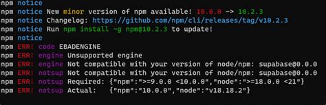 Not Installing Node Modules · Issue 18842 · Supabasesupabase · Github