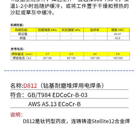 上海斯米克堆D802钴基1号堆焊焊条堆D812钴基2号堆焊焊条钴基焊条 钴基焊条 清河县捷迪焊接材料有限公司