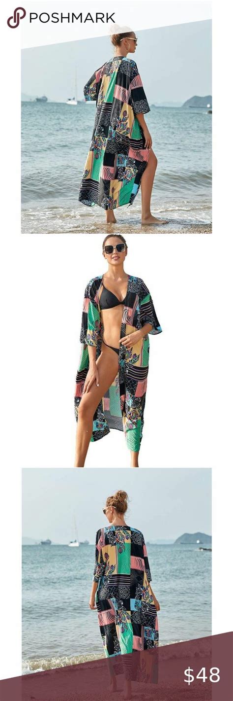 Kimono Swimsuit Cover Up Rm28 Long Kimono Beachwear Fashion Cover Up