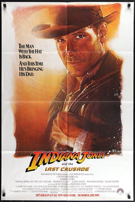 Indiana Jones And The Last Crusade Original Movie Poster Famous Movie