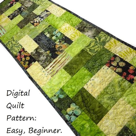 Table Runner Quilt Patterns Table Runner Patterns Modern Etsy
