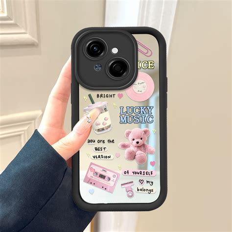 Jual Tecno Spark Go 1 2025 Pop 9 4g Untuk Hp Casing Phone Case Cesing Soft Cover Lucu Bear 8737