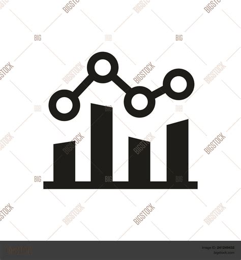 Graph Trendline Vector And Photo Free Trial Bigstock