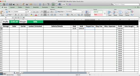 Monthly Sales Chart Excel Template Pdf Template