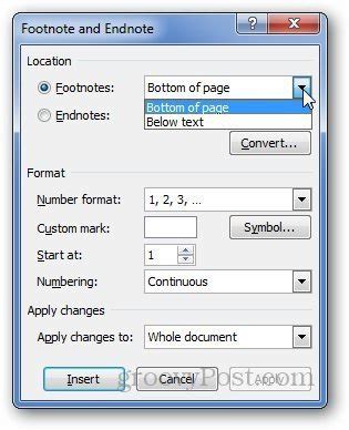 How To Insert Footnotes In Microsoft Word
