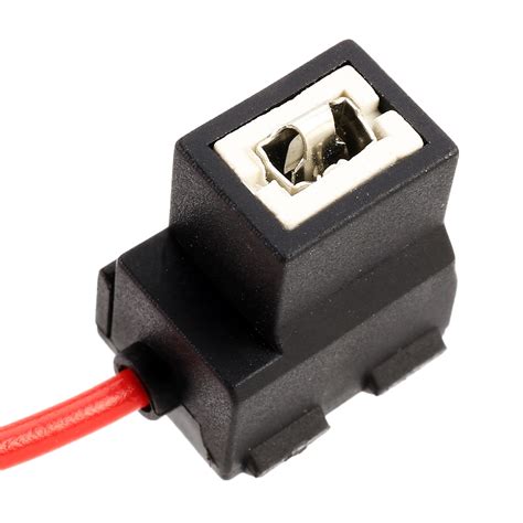 2 Pcs Car H1 H3 Bulb Holder Base Female Socket With Wire