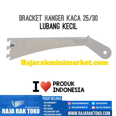 Bracket Hanger Kaca Lubang Kecil 25 30 Cm