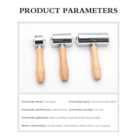 Diy Leather Tools Leather Rollers With Wooden Hand Vicedeal