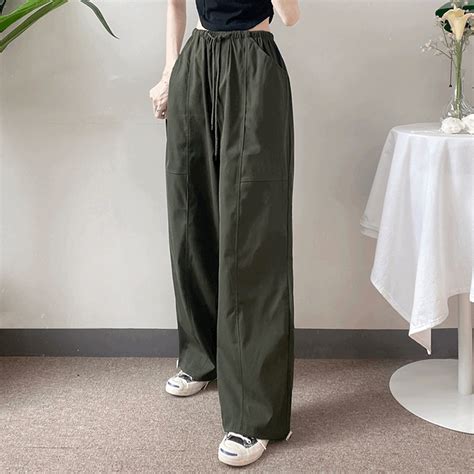 마이블링 3color밑단스트링 컴컴 허리 밴딩 포켓 카고 와이드 팬츠 바지 조거 일자팬츠 카고팬츠 와이드팬츠 트레이닝 캐주얼