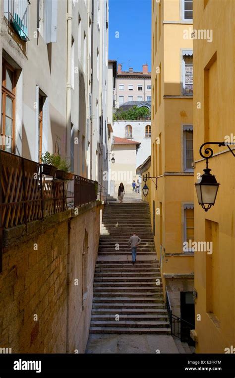 France Rhone Lyon Historical Site Listed As World Heritage By Unesco La Croix Rousse District