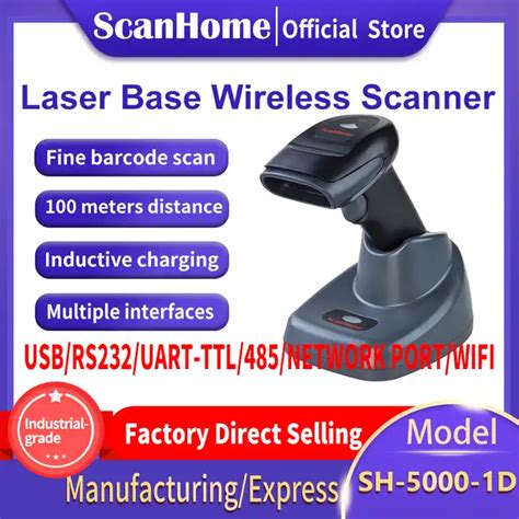 Scanhome Wireless Laser Scanner Barcode Scanner Industrial Scanner Code