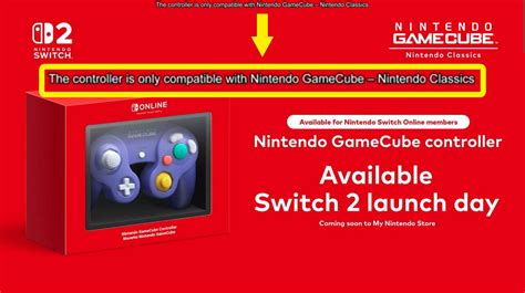 Switch Online S Gamecube Controllers For Switch 2 Will Only Function With The Gamecube App