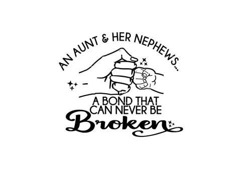 Aunt Svg Nephew Svg A Bond That Cant Be Broken Fist Bump T For Aunt Svg Png  Dxf