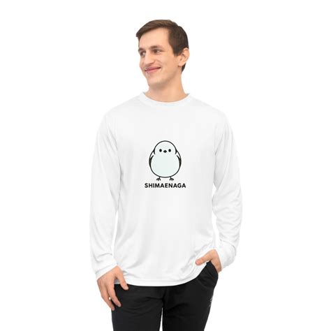 Shimaenaga Bird Cute Illustration Long Sleeve Shirt Japanese Kawaii