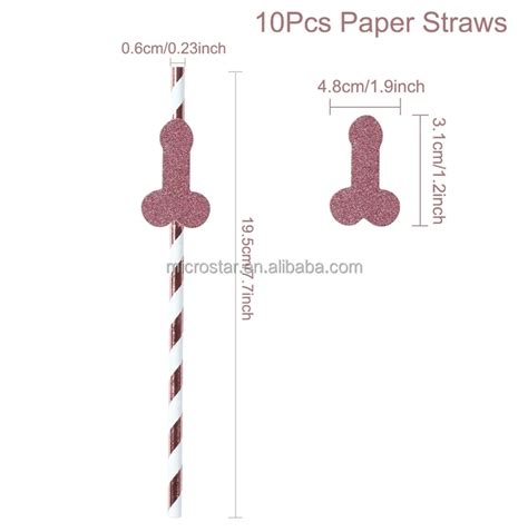 10pcs Team Bride Rose Gold Straw For Wedding Decoration Paper Drinking