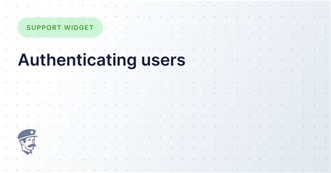 Authenticating Users — Fernand Docs Authenticating Users — Fernand Docs