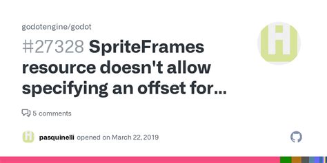 spriteframes resource doesn t allow specifying an offset for a frame · issue 27328
