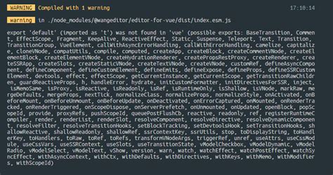 export default imported as t was not found in vue · issue 5122