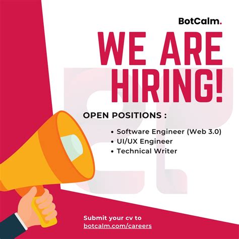 Web3 Vacancy Hiring Botcalm Lifeatbotcalm Thedreamwork Techlife