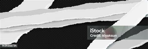 찢어진 종이 스트립 가장자리 찢어진 흰색 페이지 조각 벡터 0명에 대한 스톡 벡터 아트 및 기타 이미지 0명 가장자리 거친 Istock