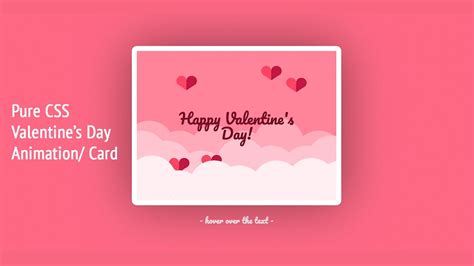 Css Valentines Day Animation Youtube