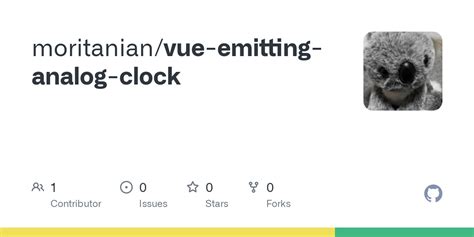 Github Moritanianvue Emitting Analog Clock