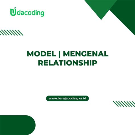 Udabelajar Model Mengenal Relationship Udacoding
