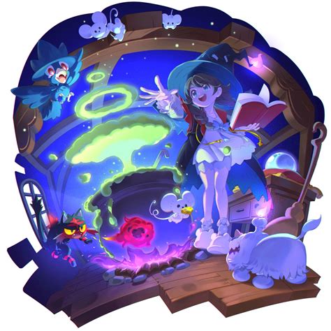 Liangkou Greavard Litten Maushold Murkrow Selene Pokemon