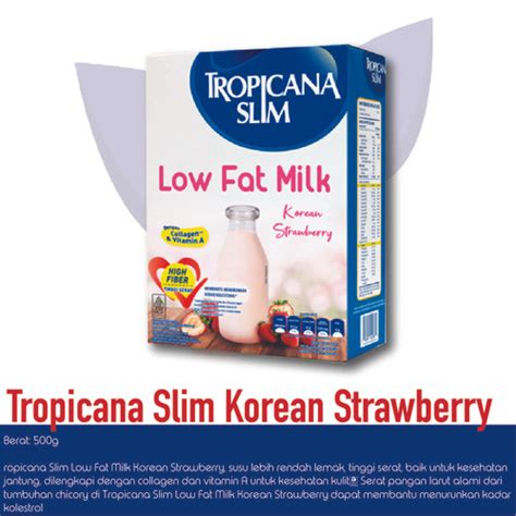 Jual Tropicana Slim Low Fat Milk Korean Strawberry 500 Gr Kab Serang
