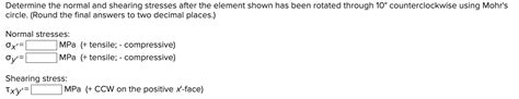 solved required information problem 07 038 using mohr s