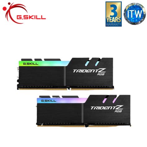 Itw G Skill Trident Z Rgb 16gb 8gbx2 Ddr4 3600mhz Cl18 1 35v Desktop Memory F4 3600c18d