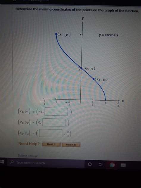 Solved Determine The Missing Coordinates Of The Points On