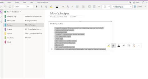 Microsoft OneNote For Windows Is Getting A Super Useful Mini Toolbar Softpedia