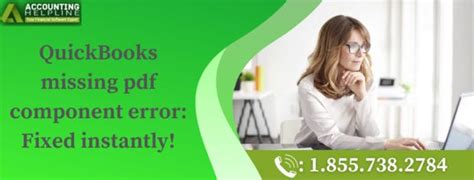 fix quickbooks missing pdf component with these easy methods