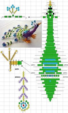 3d Beaded Peacock Instructions Found At This Url