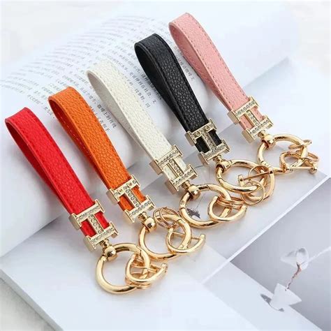 Premium H Pattern Leather Keychain At ₹ 42900 Leather Keychain Id 2856417141448