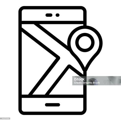 탐색 아이콘 사용자 인터페이스 벡터 일러스트레이션 라인 아트 스타일의 간단한 벡터 기호 및 트렌디 한 기호로 디자인 및 웹