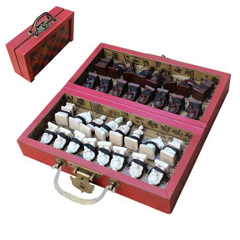 Wooden Chess International Chess Set Terracotta Wa Vicedeal