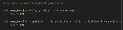 Enfore Fully Specifying Container Type Annotations `[list Set Dict Tuple]` · Issue 4262