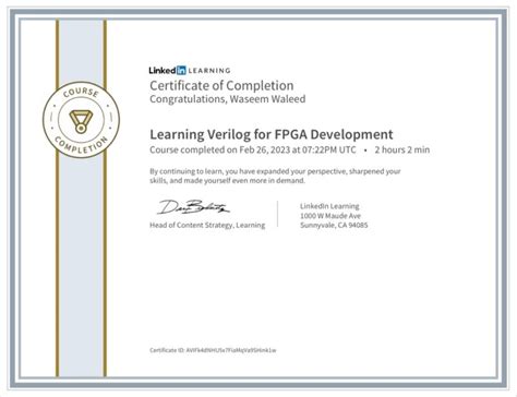 waseem waleed on linkedin hdl verilog development