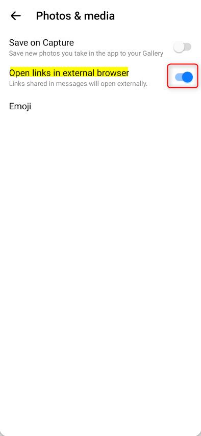 Enabledisable External Browser Links In Messenger Geek Rewind