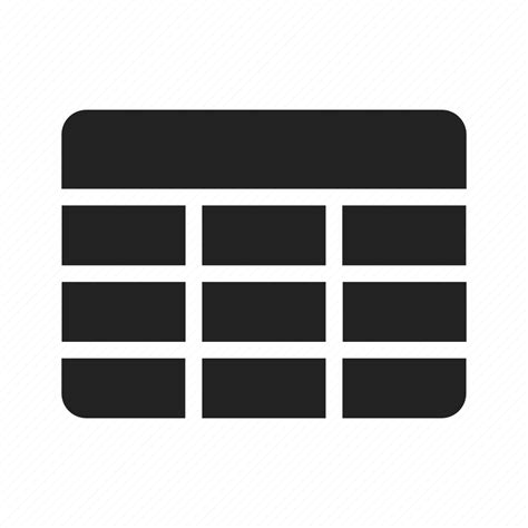 Cells Spreadsheet Table Icon Download On Iconfinder