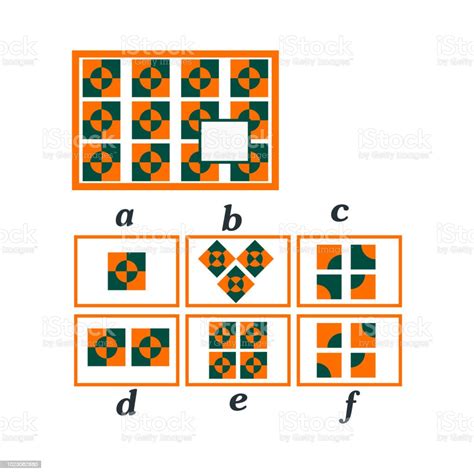 Iq 테스트입니다 정답을 선택 합니다 논리 작업 아이 들을 위한 교육 게임입니다 논리 Iq의 개발입니다 작업 게임 나오면 다음 벡터 일러스트 레이 션 교육에 대한 스톡 벡터